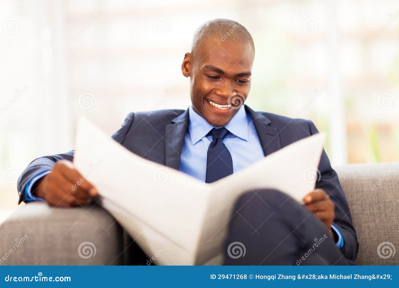 Corporate worker reading stock photo. Image of reading - 29471268