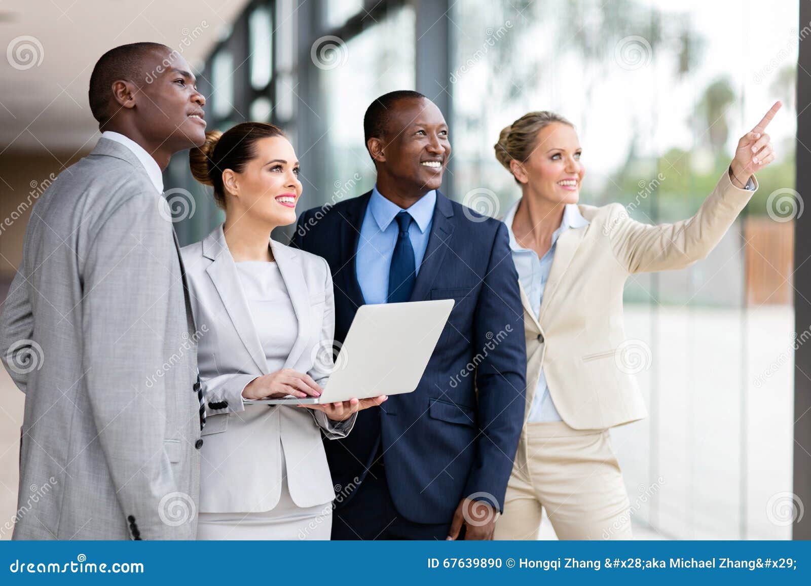 Corporate Workers Discussing Work Stock Photo - Image of collar, male ...