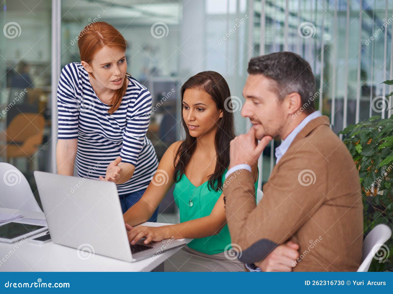 The Corporate World. Corporate Businesspeople in the Office. Stock ...