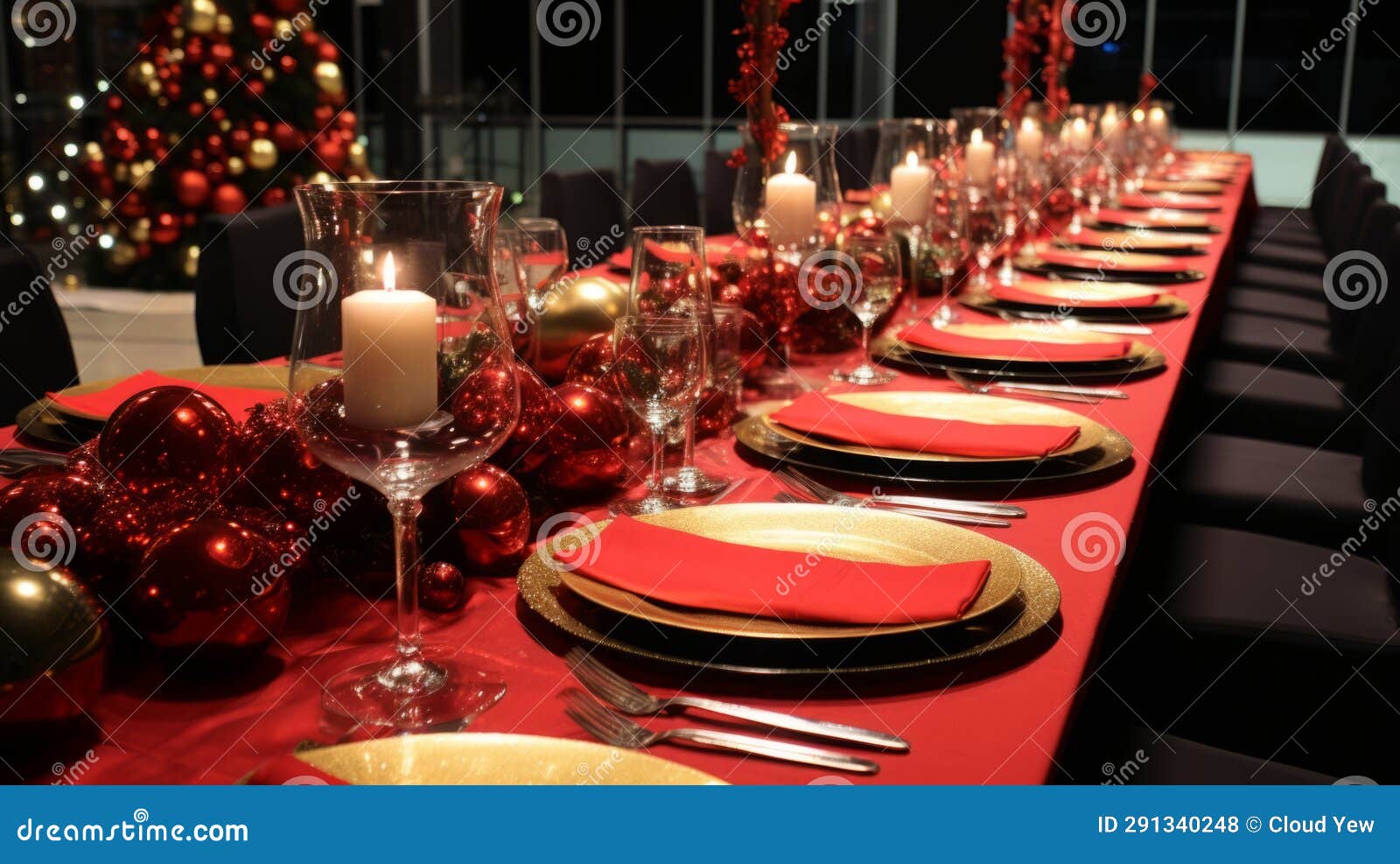 Corporate Yuletide theme stock illustration. Illustration of place ...