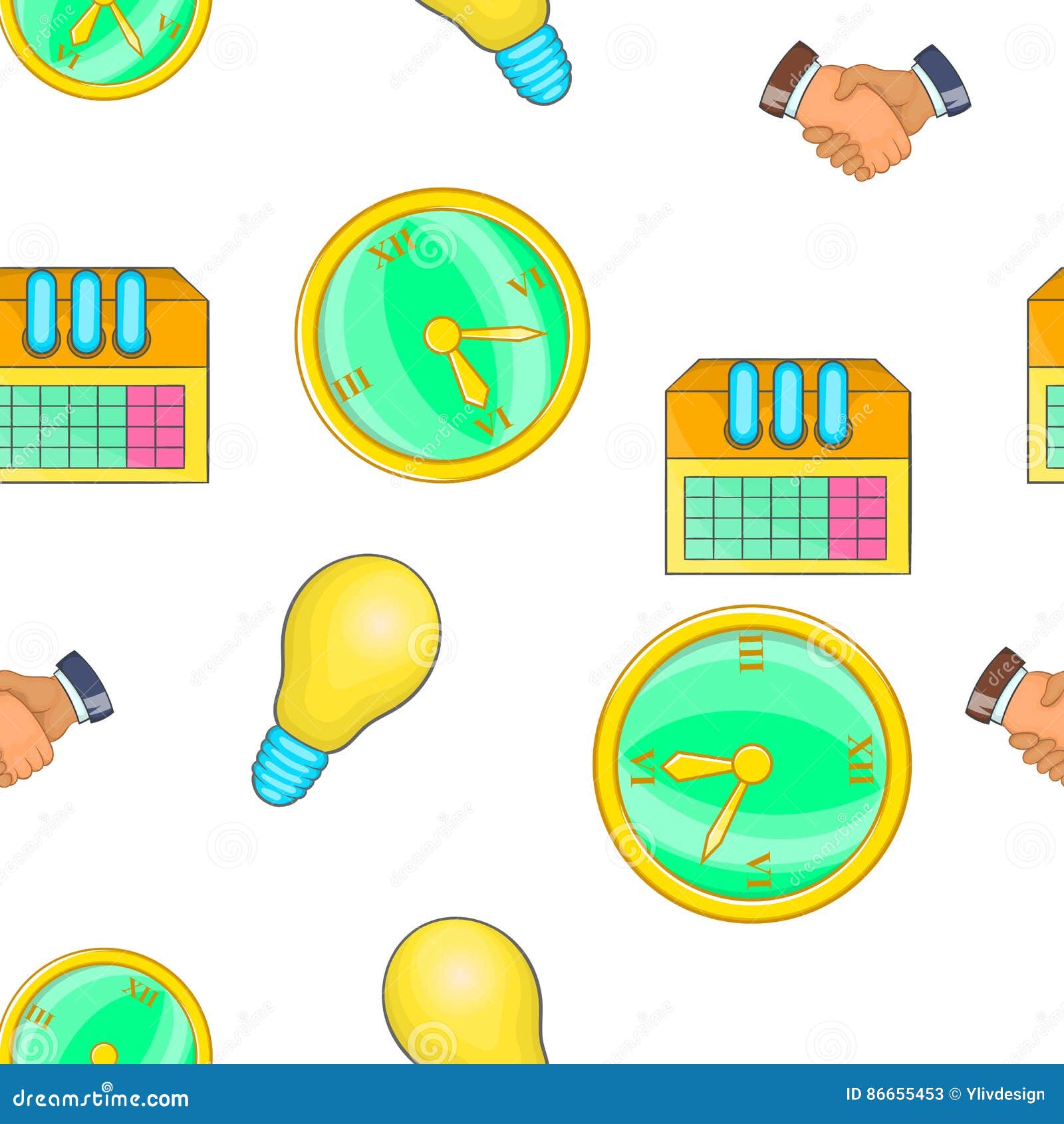 Corporation Pattern, Cartoon Style Stock Vector - Illustration of ...