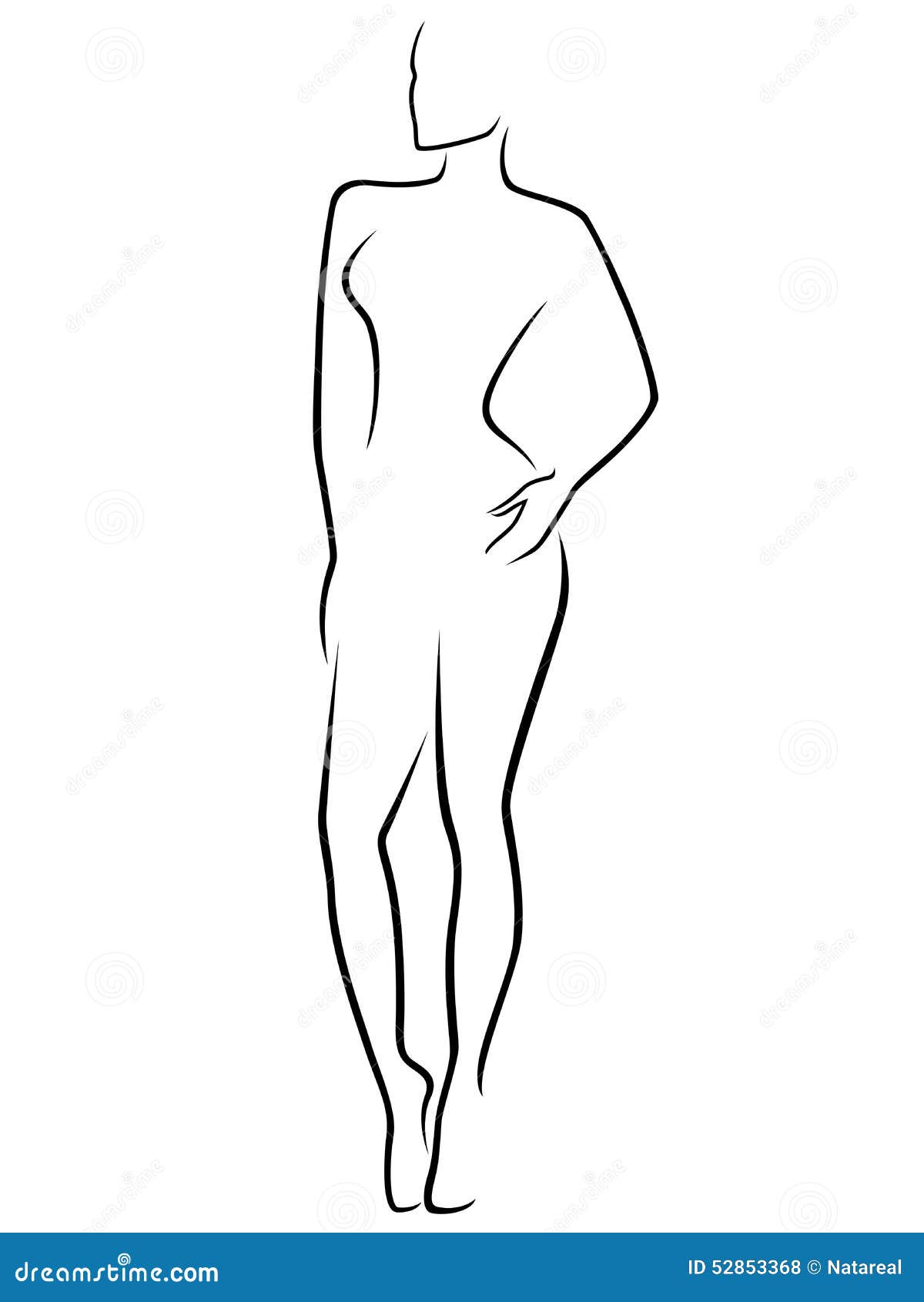 Corps Humain Mince Abstrait Illustration de Vecteur - Illustration du ...