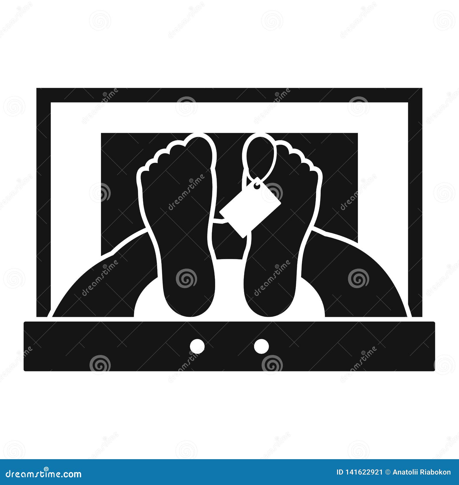 Corpse Forensic Cell Icon, Simple Style Stock Vector - Illustration of ...