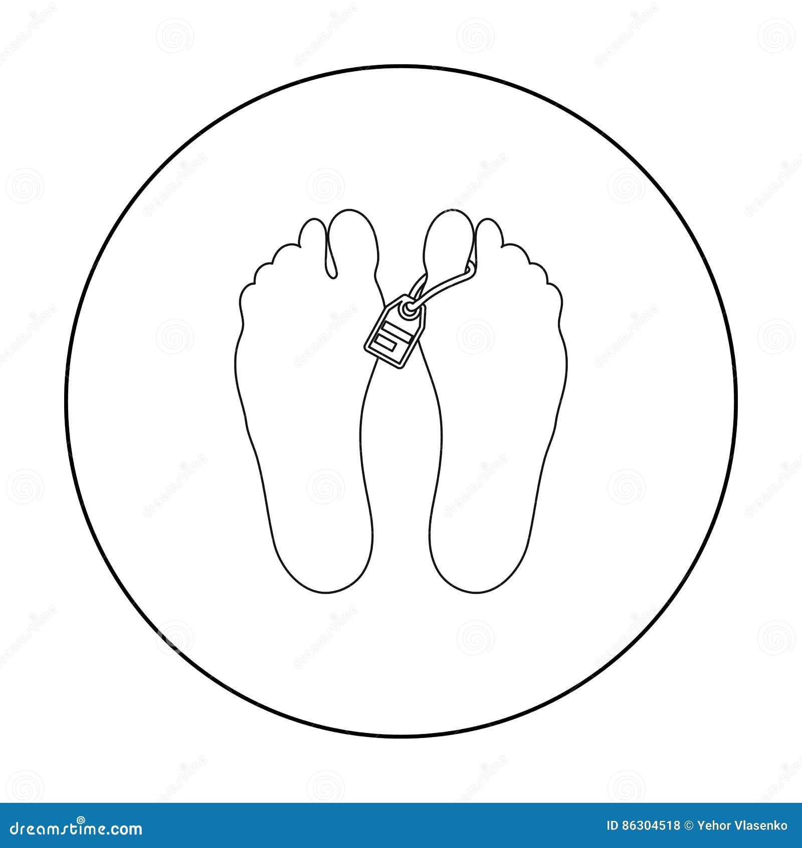 Corpse Icon in Outline Style Isolated on White. Drugs Symbol. Stock ...