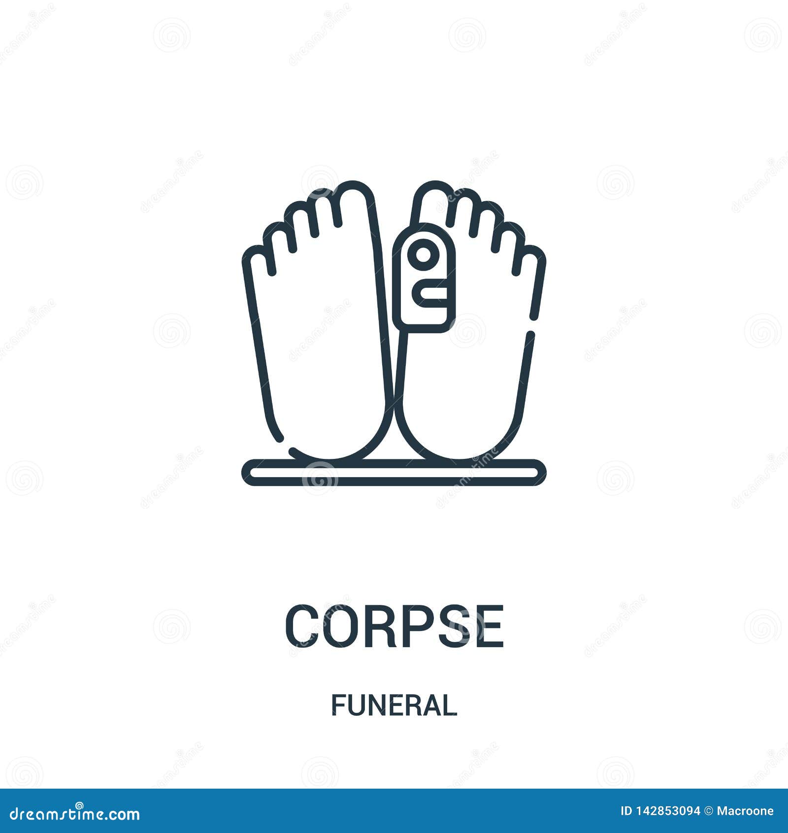 Corpse Icon In Black Style Isolated On White Background. Drugs Pattern ...