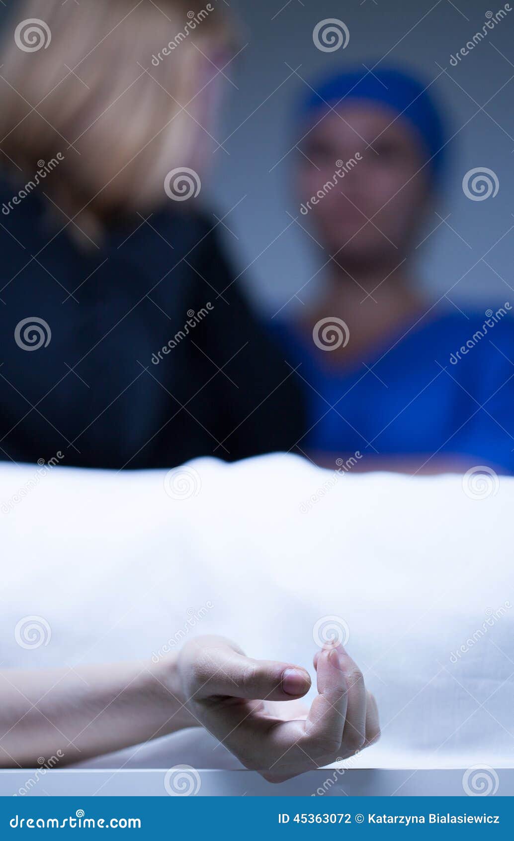Corpse Identification in Morgue Stock Photo - Image of hospital ...