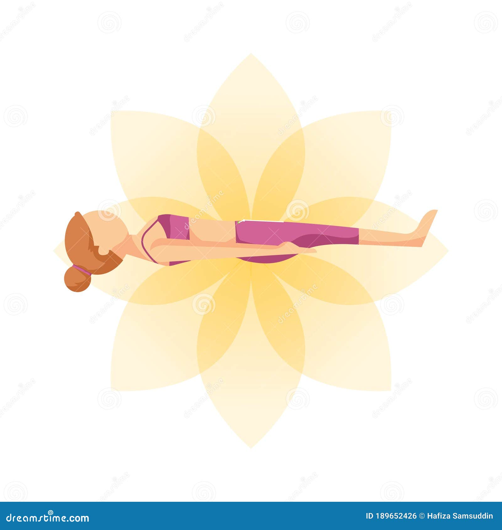 Corpse Pose. Vector Illustration Decorative Design Stock Vector ...