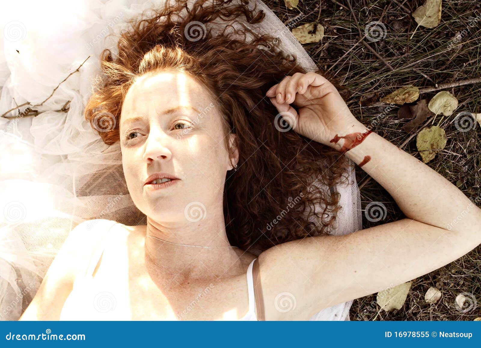 Corpse with Red Curly Hair stock image. Image of corpse - 16978555