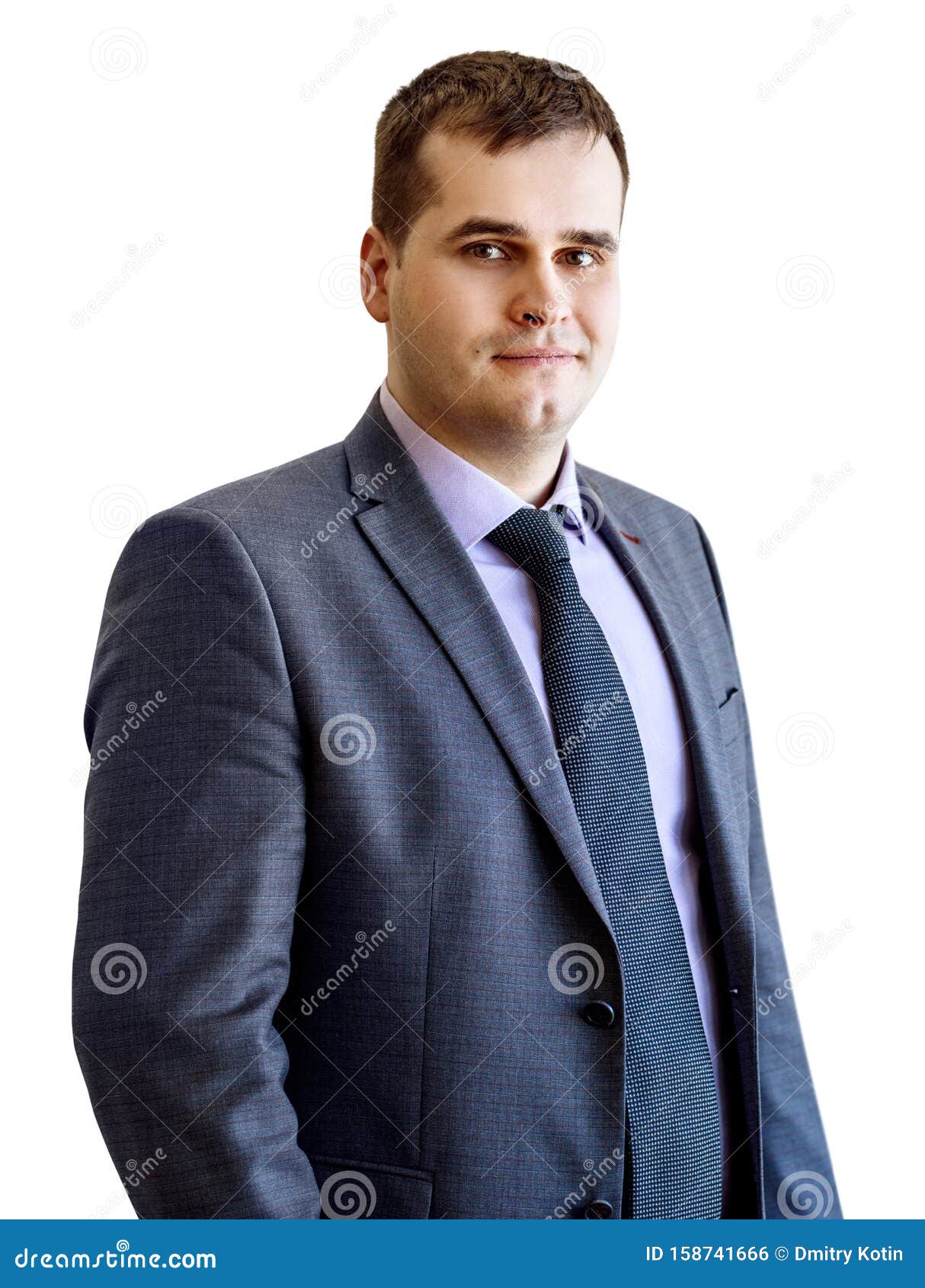 Corpulento Y Sonriente Joven Empresario Foto de archivo - Imagen de ...