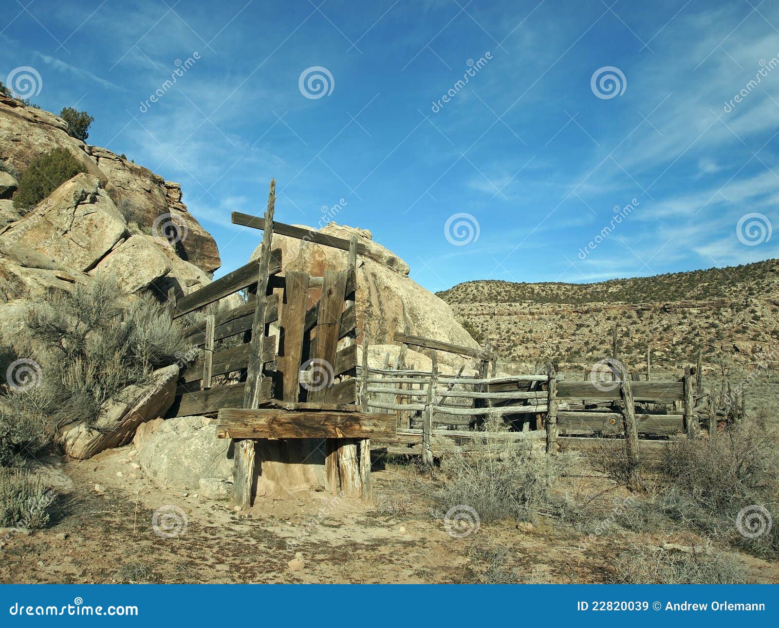 Corral stock image. Image of outdoor, corral, weathered - 22820039