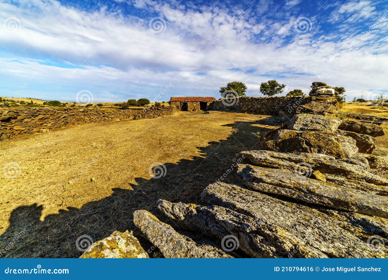 Corral for Animals in the Countryside, Rustic Scene and Ancient ...