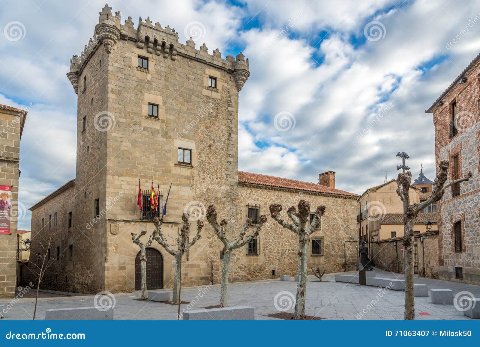 Corral Las Campas Square in Avila Editorial Photography - Image of ...