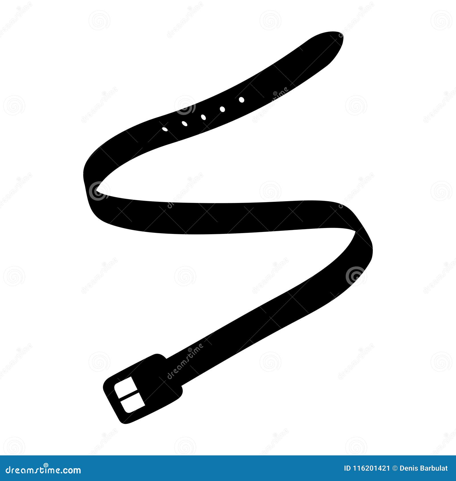 Correa ilustración del vector. Ilustración de silueta - 116201421