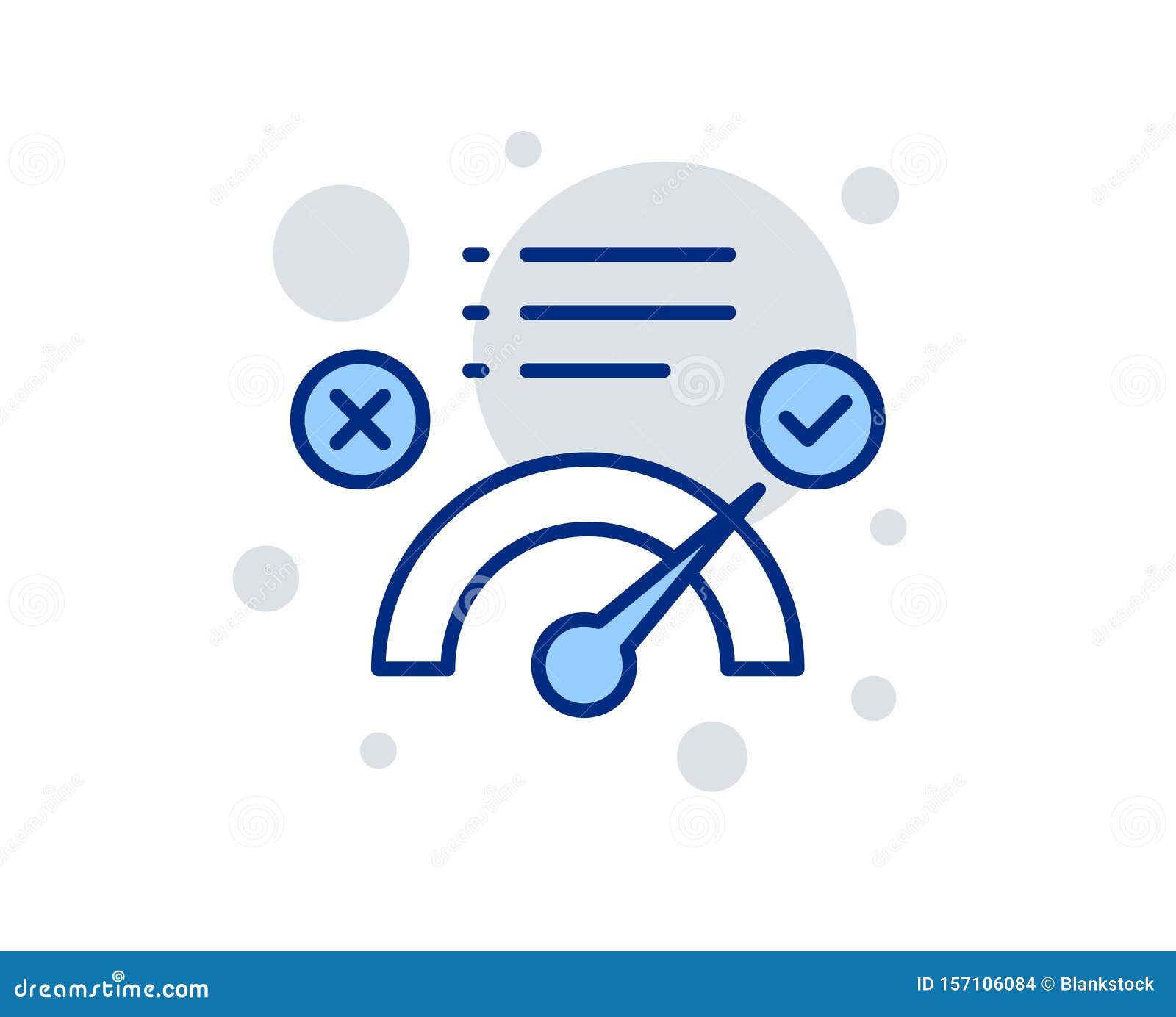 Correct Answer Line Icon. Accepted or Confirmed Sign. Vector Stock ...