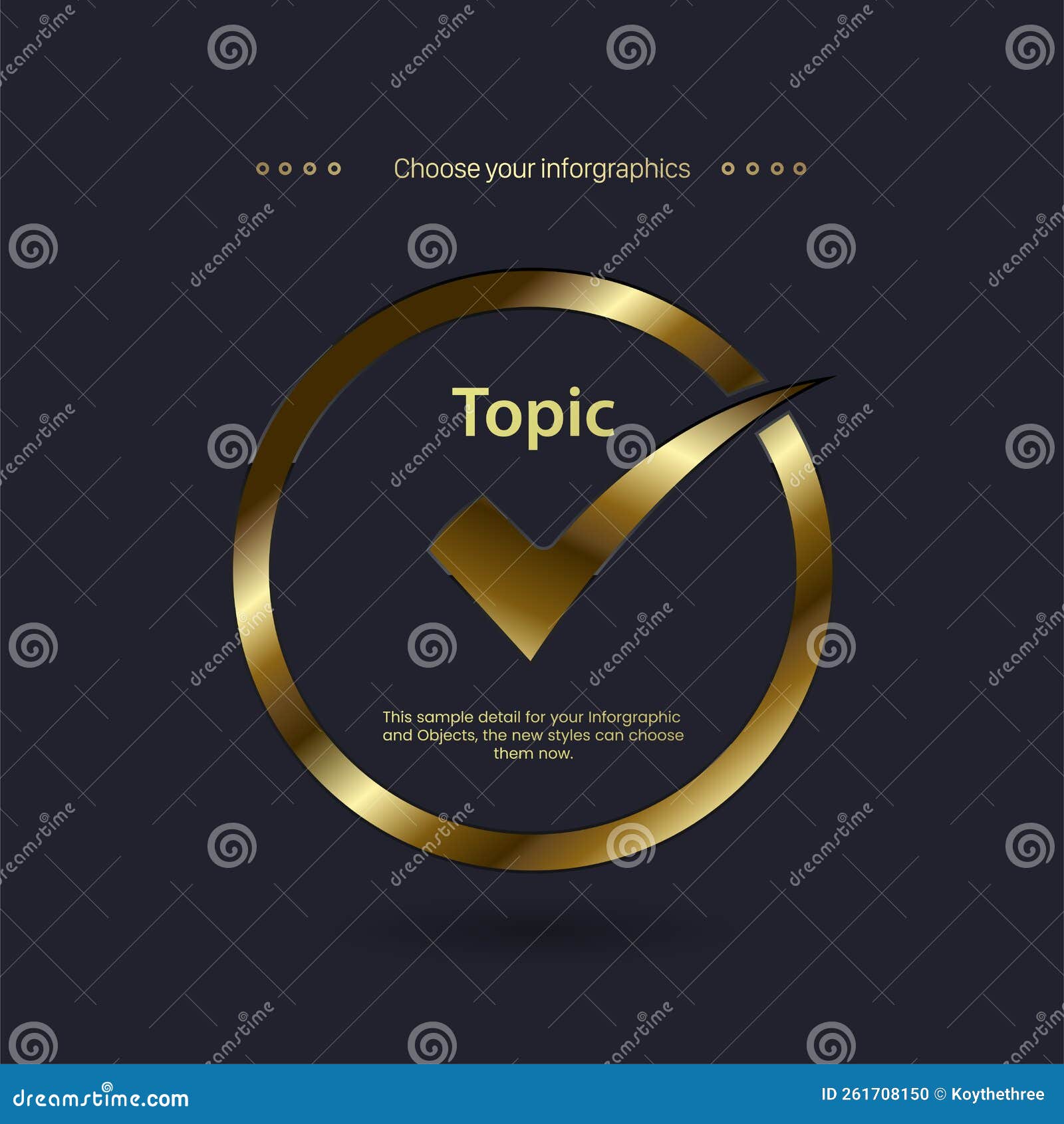 A Correct Check Icon in Circle Infographic, Circles Infographic ...