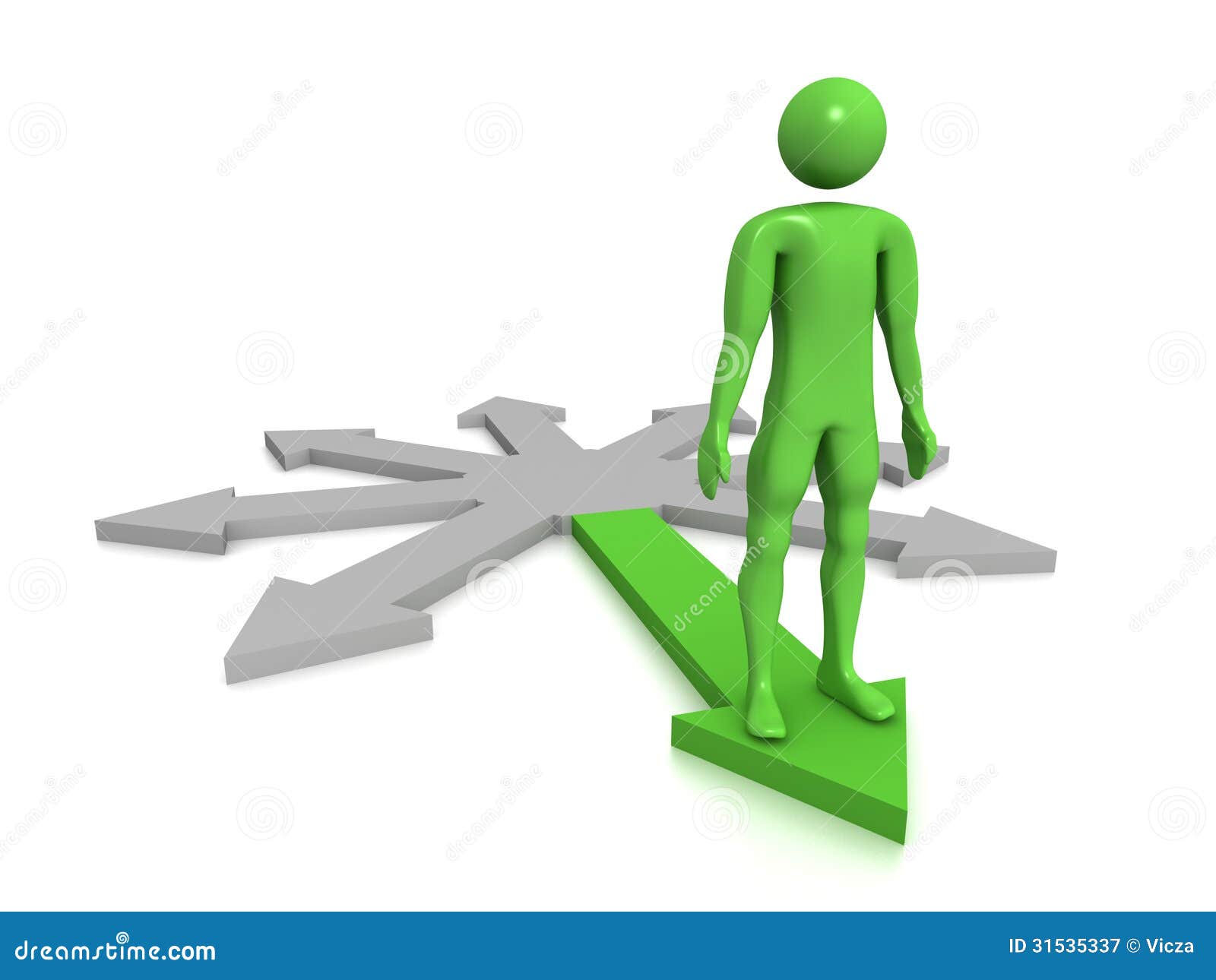 The correct choice stock illustration. Illustration of sign - 31535337