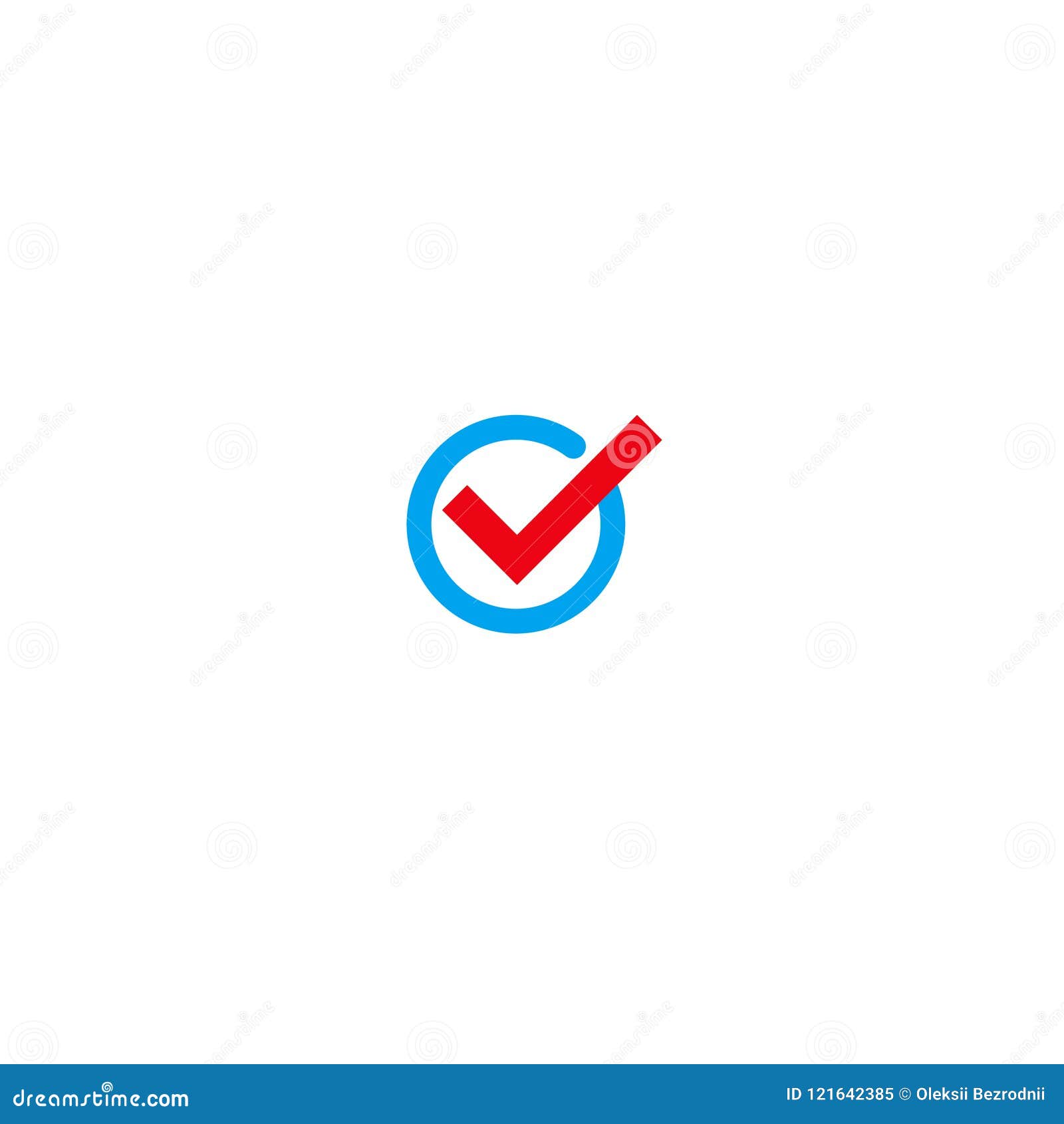 Correct Choice Right Vote Check Mark Stock Vector - Illustration of ...