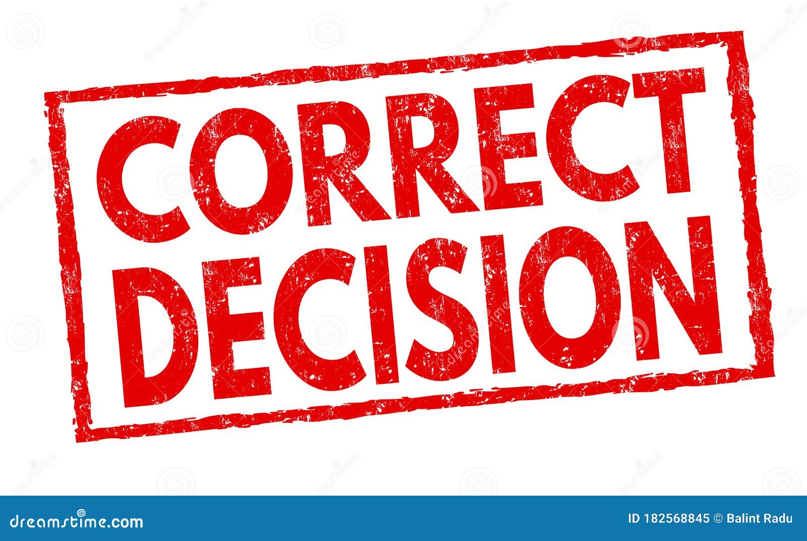 Correct Decision Grunge Rubber Stamp Stock Vector - Illustration of ...