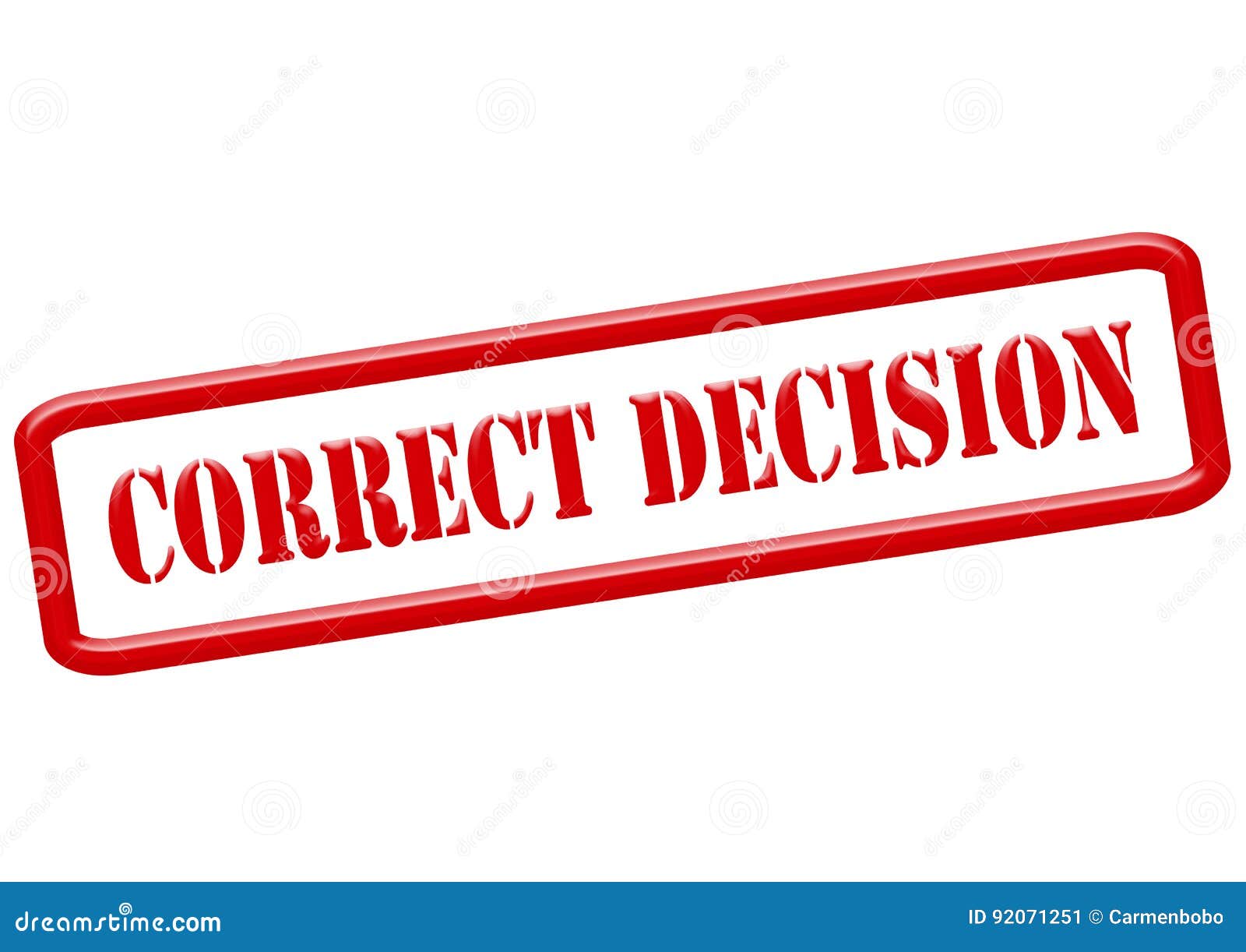 Correct decision stock illustration. Illustration of honest - 92071251
