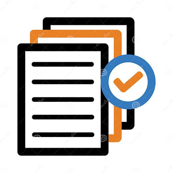Correct, Document, Tick, Check, File, Correct Document Icon Stock ...
