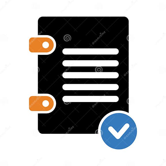 Correct, Document, Tick, Check, File, Correct Document Icon Stock ...