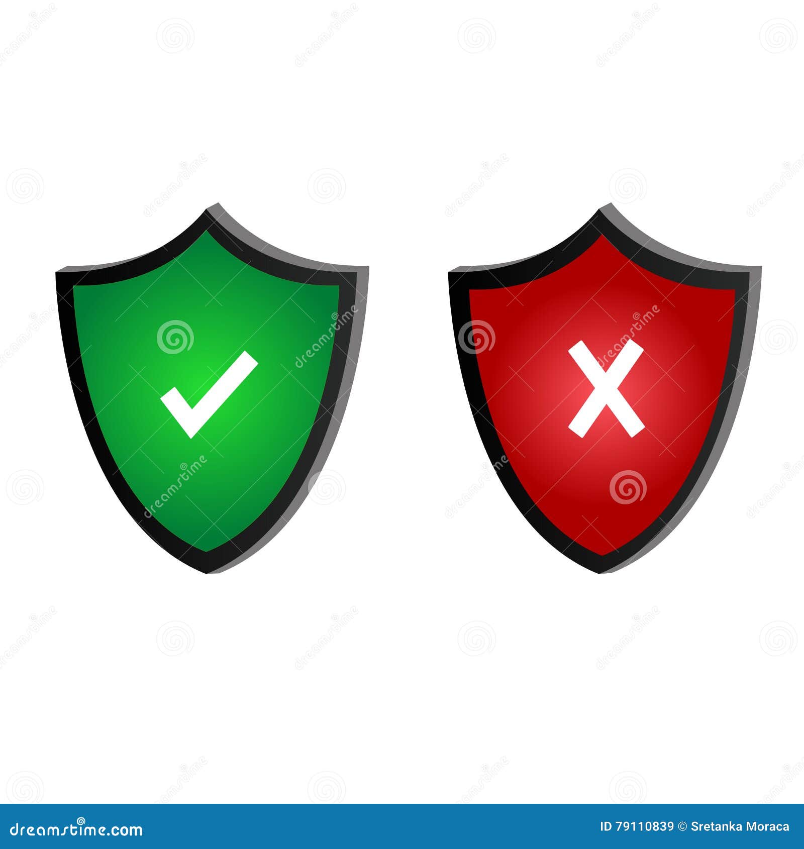 Correct and Incorrect, , Gradient Stock Illustration - Illustration of ...