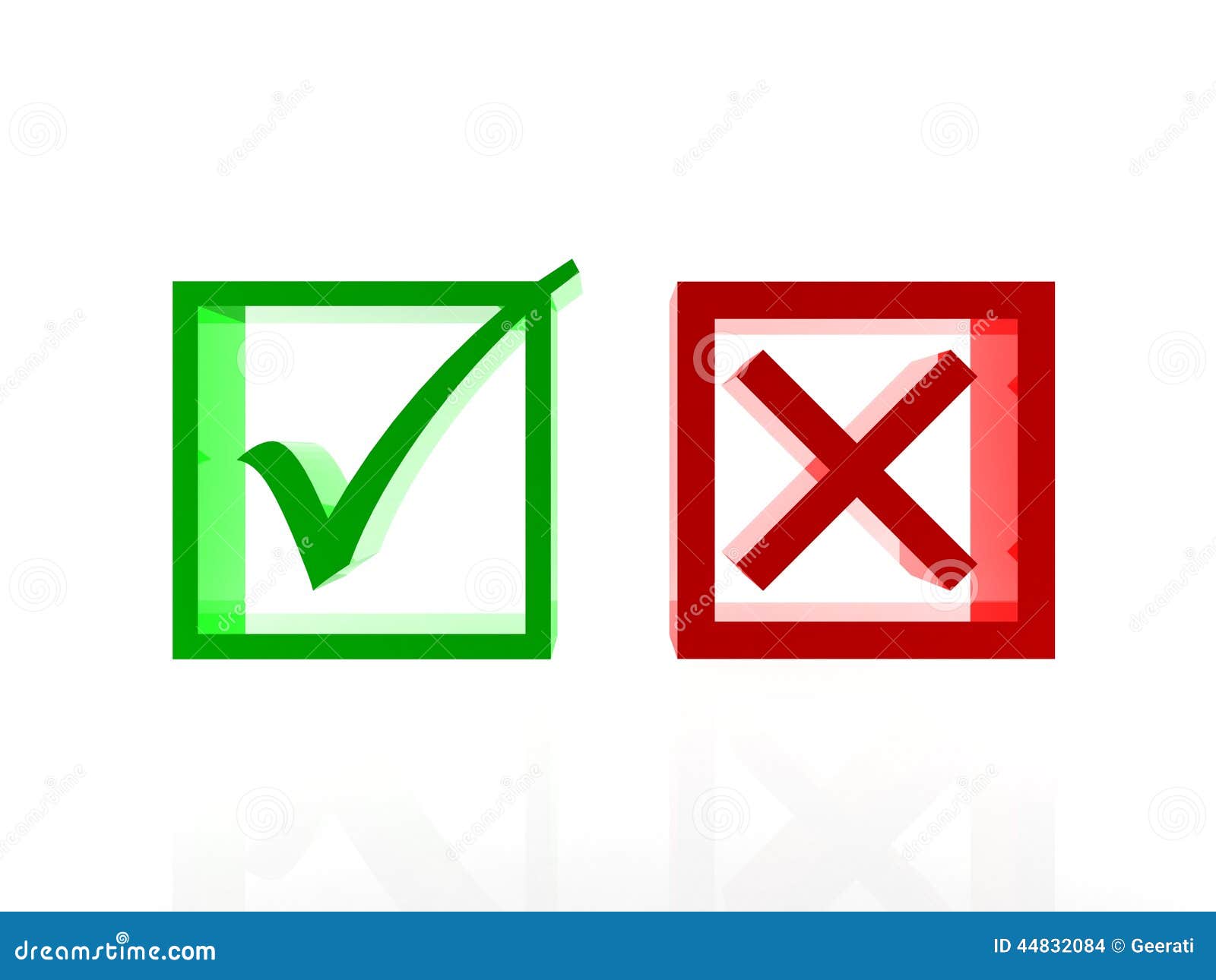 Correct or Incorrect Mark Symbol Stock Illustration - Illustration of ...