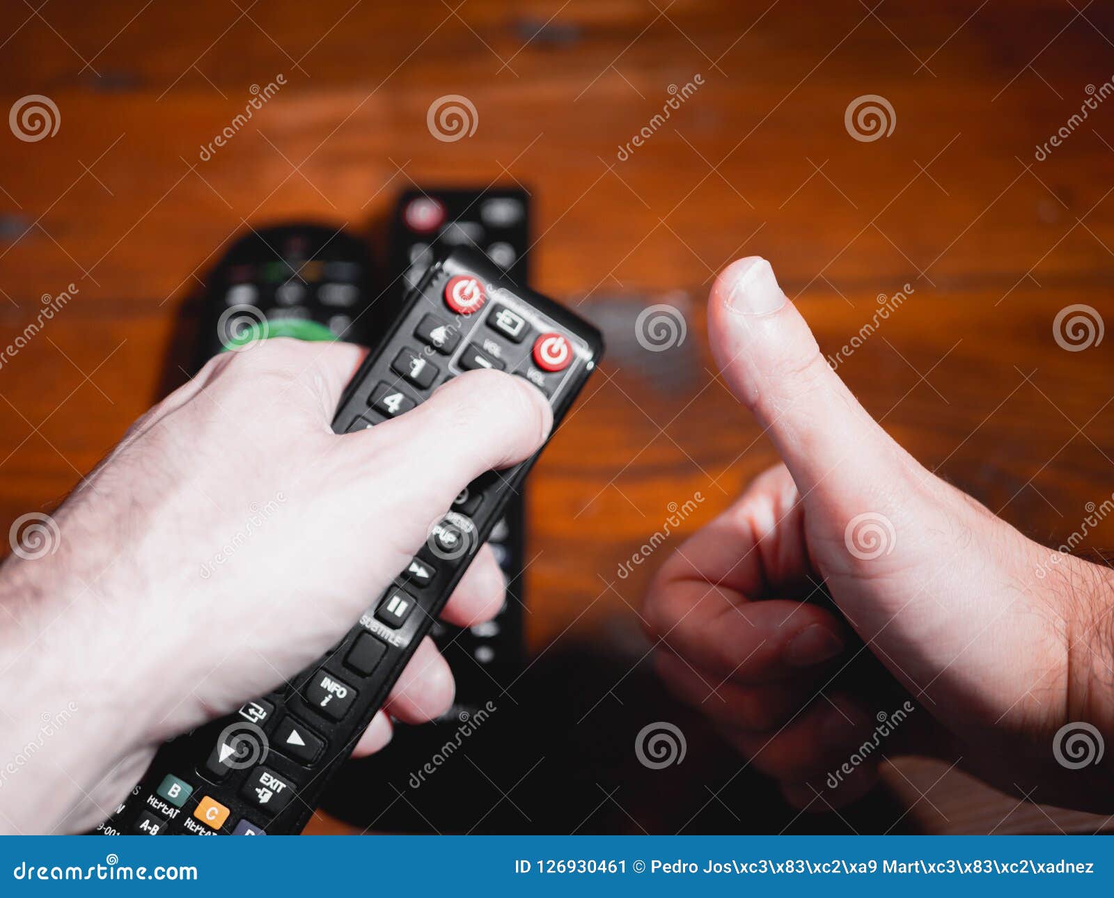 Correct Remote Control for Television Stock Image - Image of plasma ...