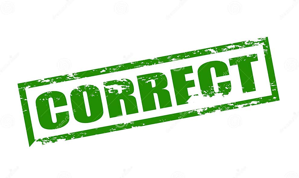 Correct stock illustration. Illustration of right, exact - 109025952