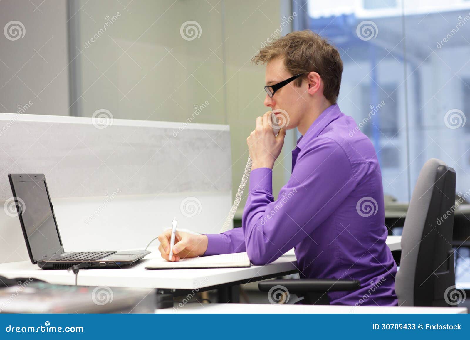 Correct Sitting Position - Office Work Royalty-Free Stock Photography ...