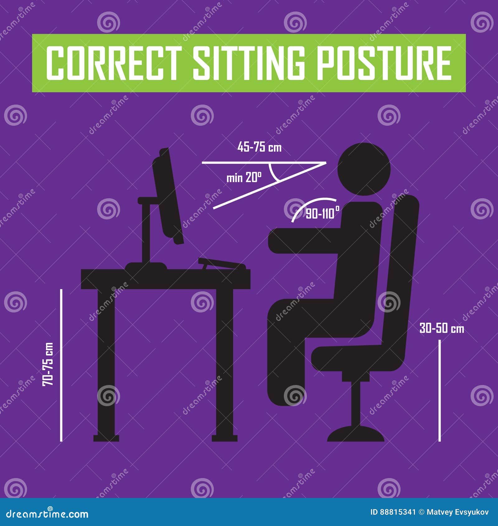 Posture Infographics Layout Vector Illustration | CartoonDealer.com ...