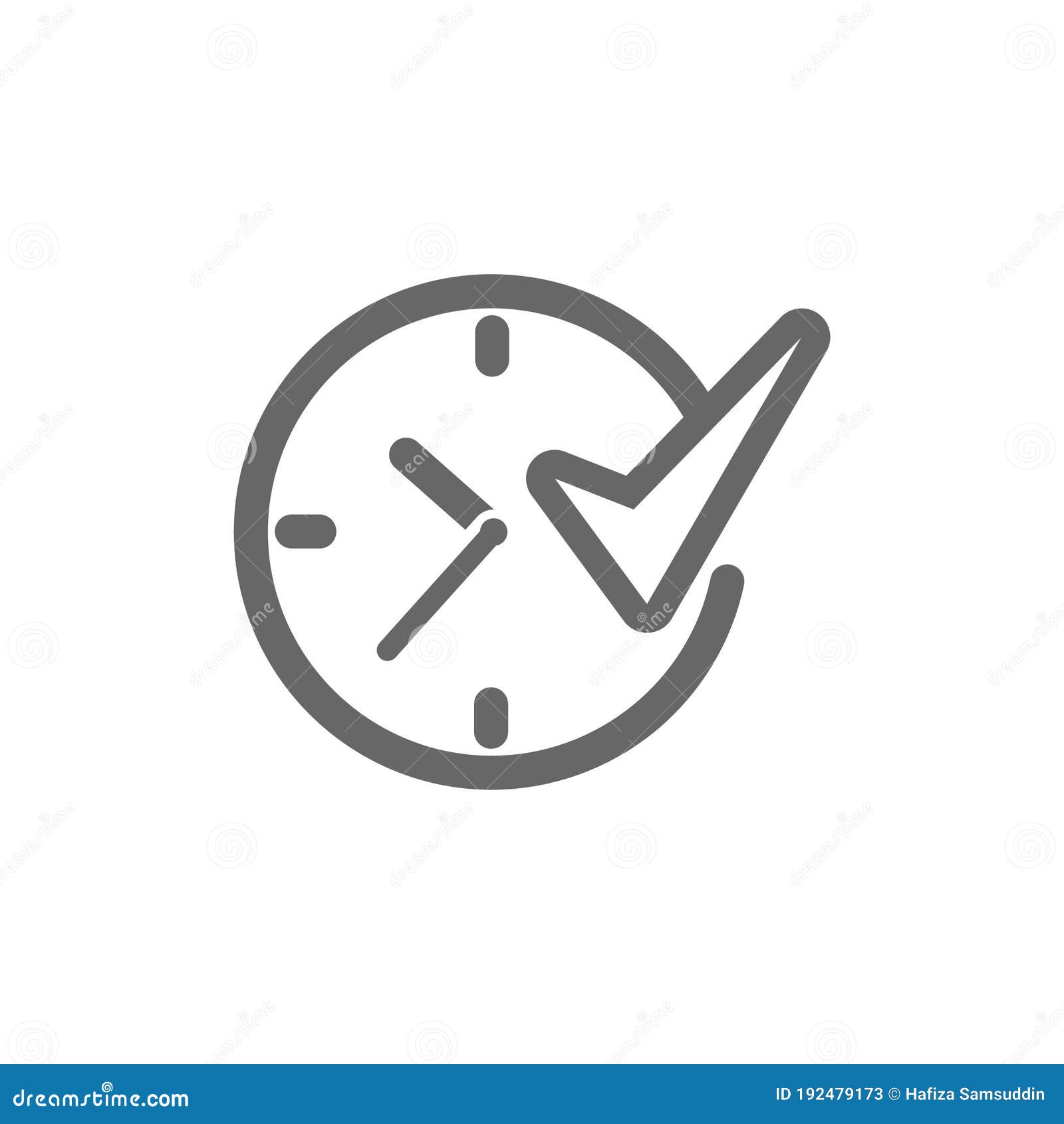 Timing Icon On White Background. Simple Element Illustration From Human ...