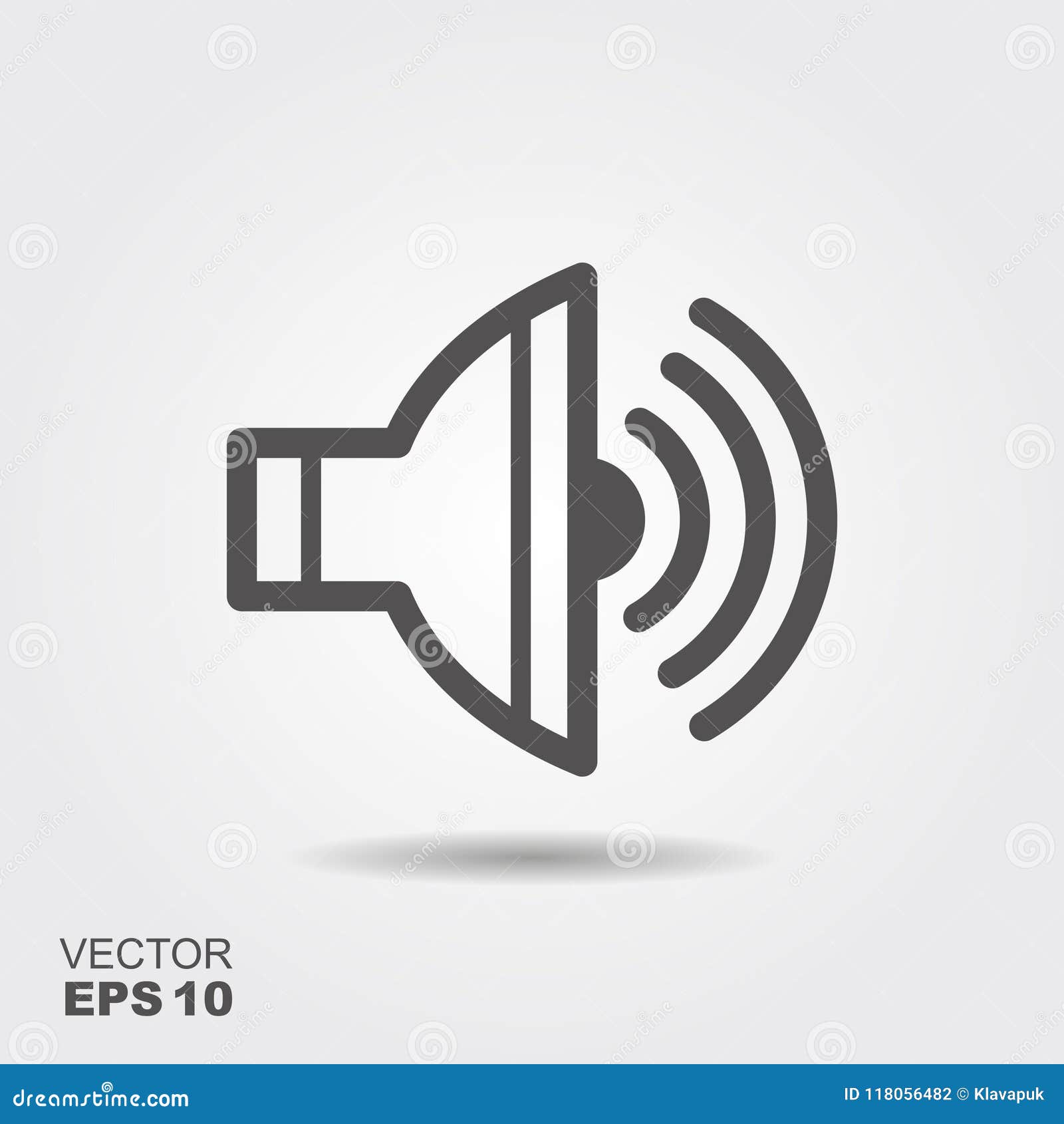 Correct volumepictogram vector illustratie. Illustration of teken ...