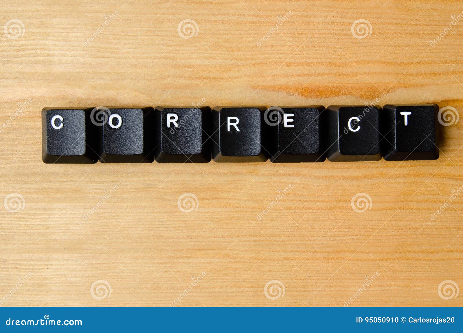 Correct word stock photo. Image of concept, text, graphic - 95050910