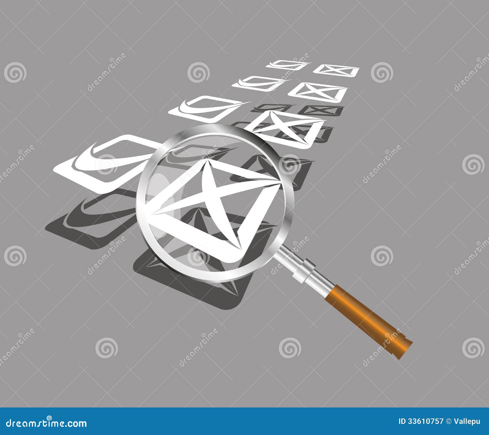 Check Magnifier Glass Icon Vector Simple Graphic Pictogram, Loupe ...