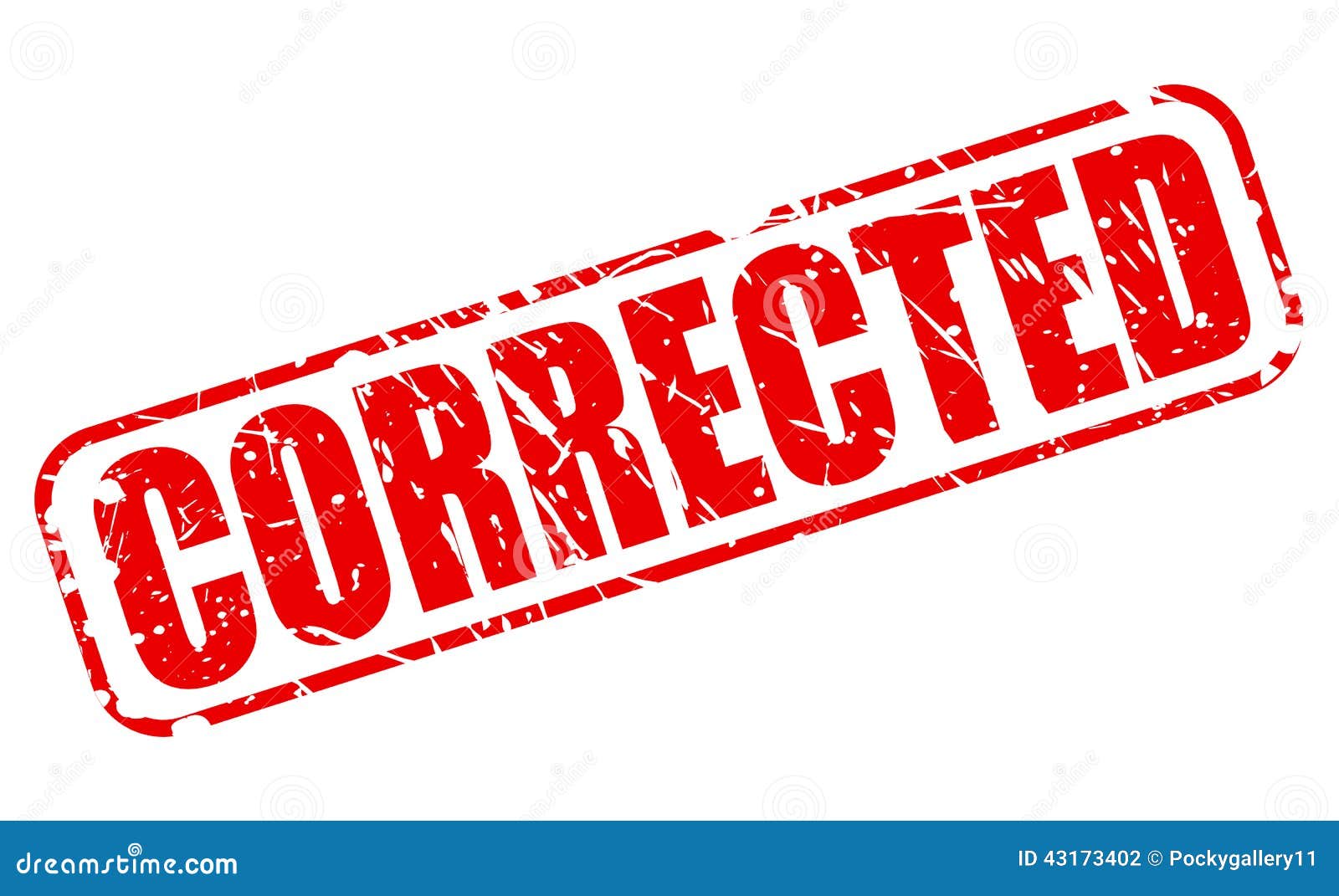 Corrected red stamp text stock vector. Illustration of amended - 43173402 Corrected red stamp text stock vector. Illustration of amended - 43173402