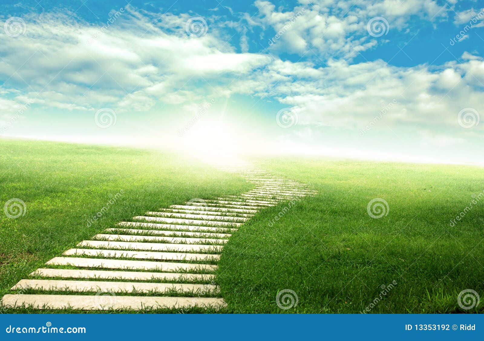 Correction photo stock. Image du pays, bleu, cieux, herbe - 13353192