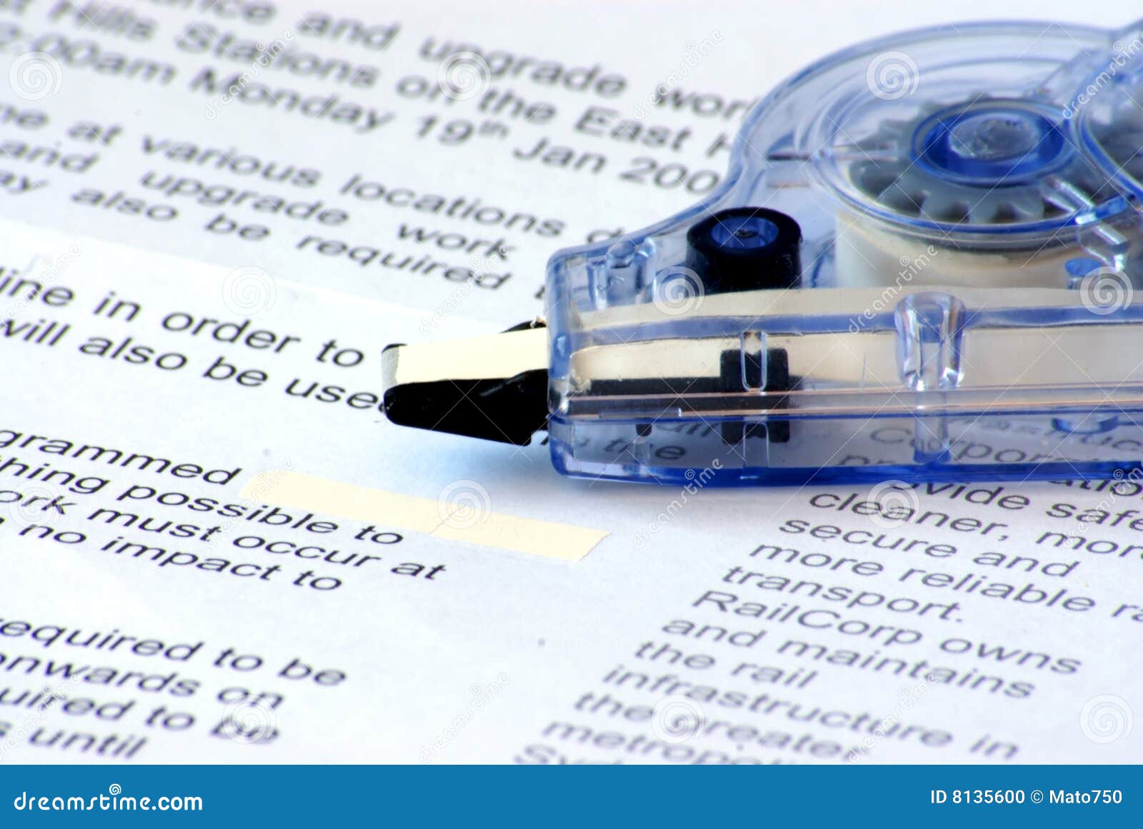 Correction stock photo. Image of cordon, change, repairing - 8135600