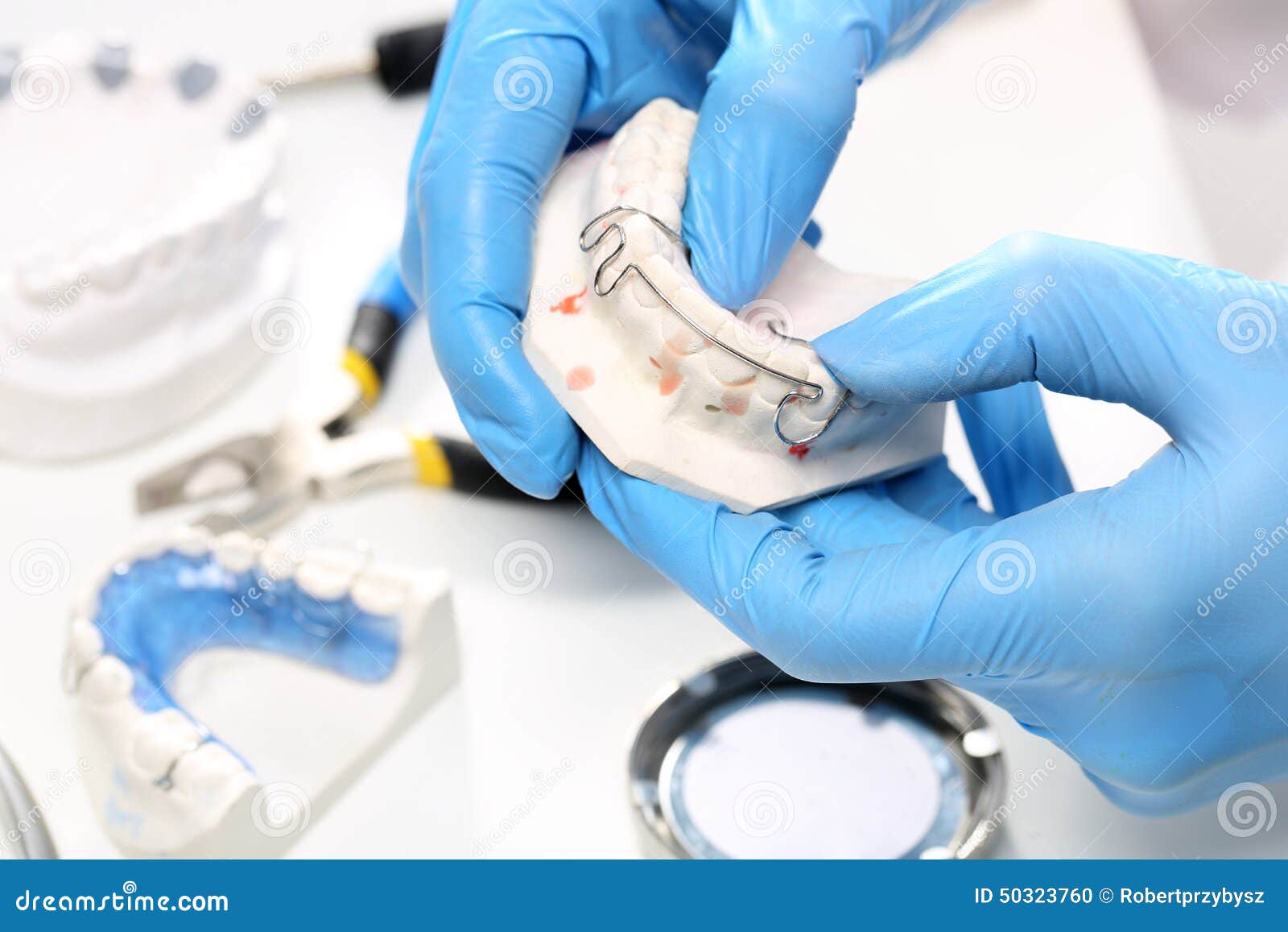 Correction of Malocclusion, Orthodontics Stock Photo - Image of bite ...