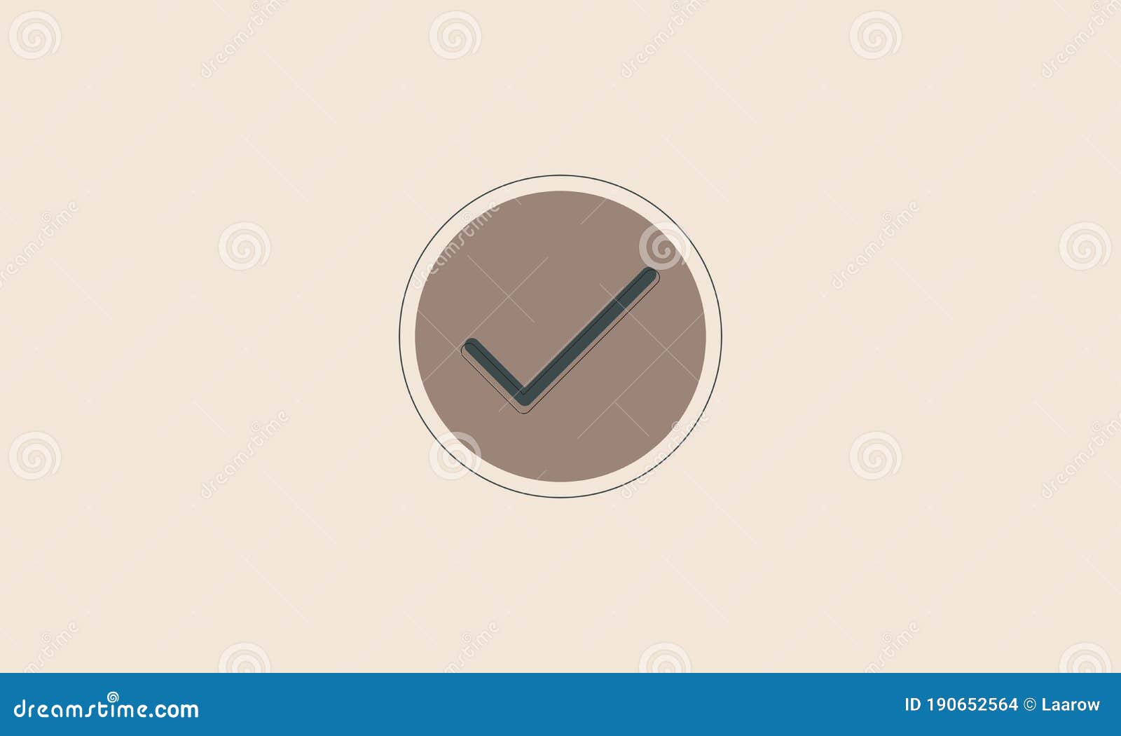 Correction, Tick Icon, Tick Mark with Round, Tick Design Stock Vector ...