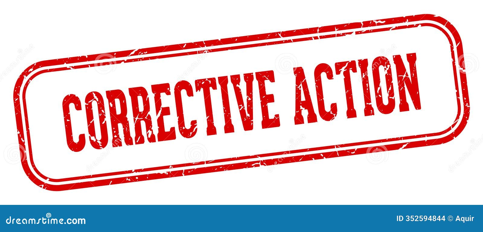 Corrective Action Sticker. Corrective Action Sign On Transparent ...