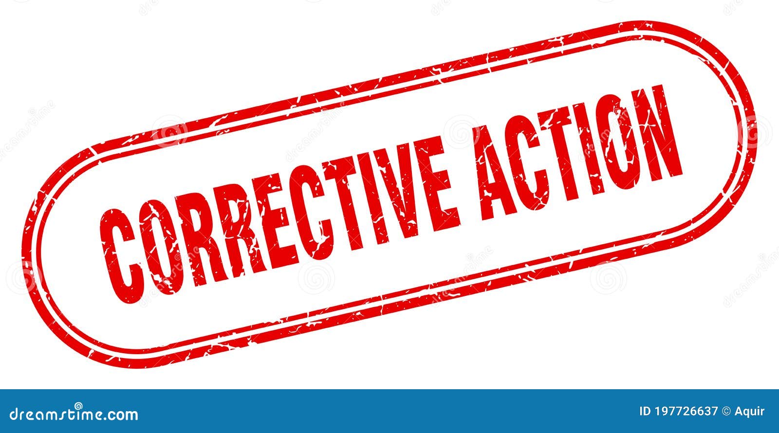 Corrective Action Sign. Corrective Action Round Isolated Ribbon Label ...