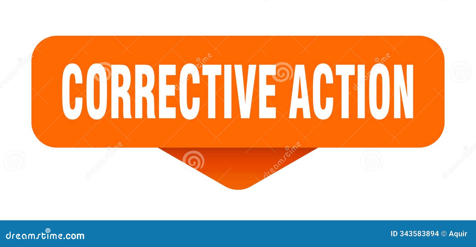Corrective Action Sticker. Corrective Action Sign On Transparent ...