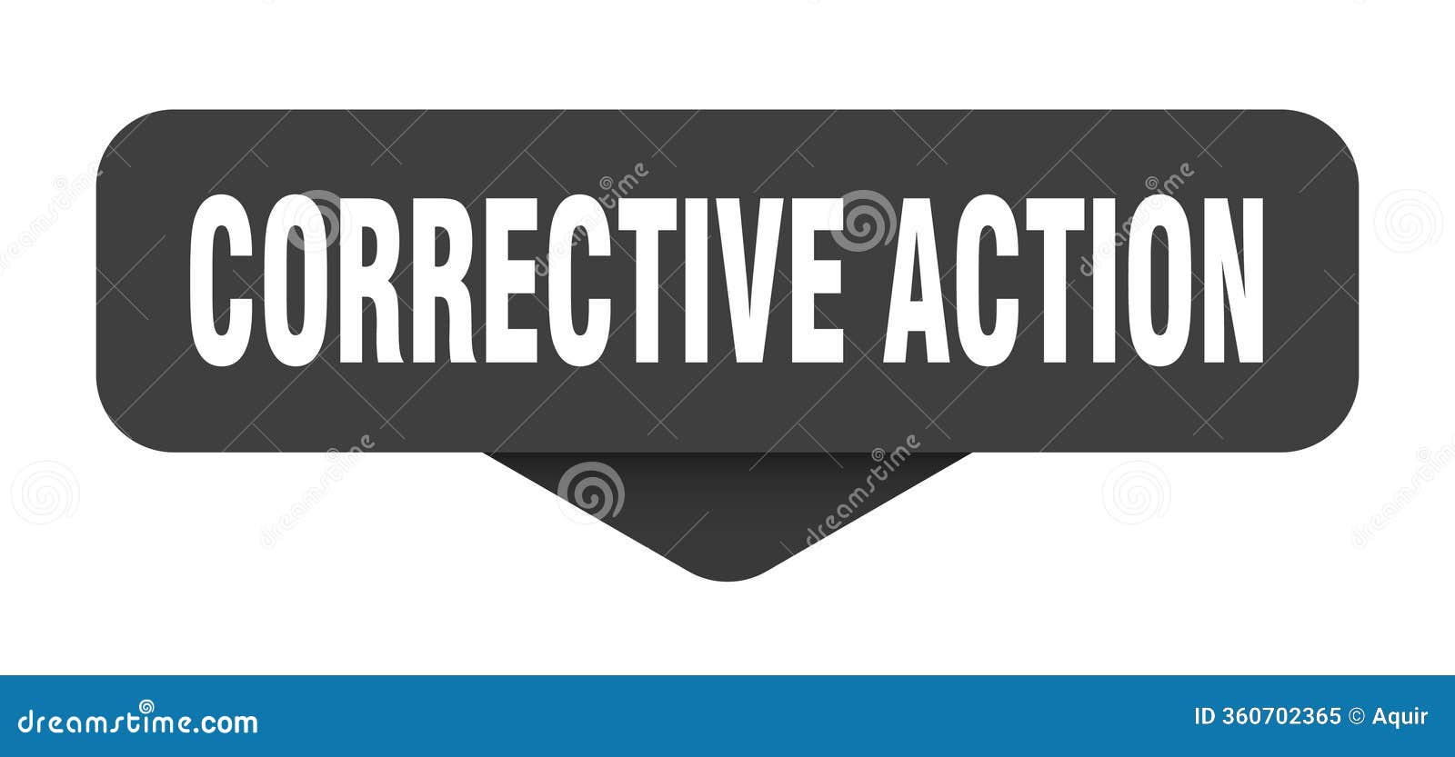 Corrective Action Sticker. Corrective Action Sign On Transparent ...