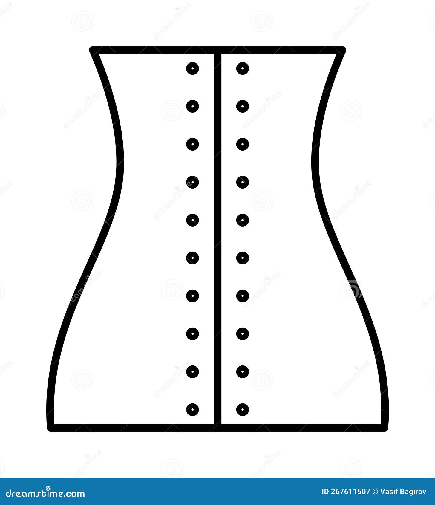 Corrective, Corset, Shapewear Vector Icon On Transparent Background ...