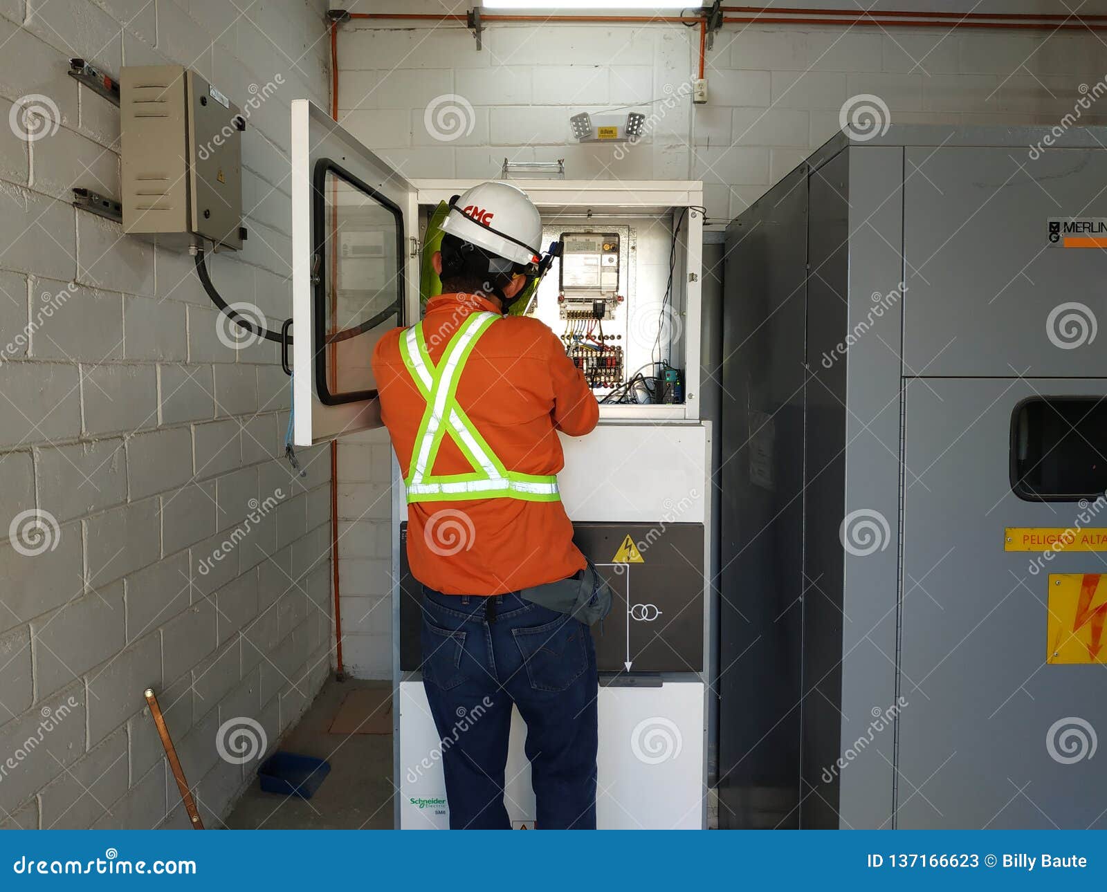 Corrective Electrical Manteniance Editorial Stock Photo - Image of ...