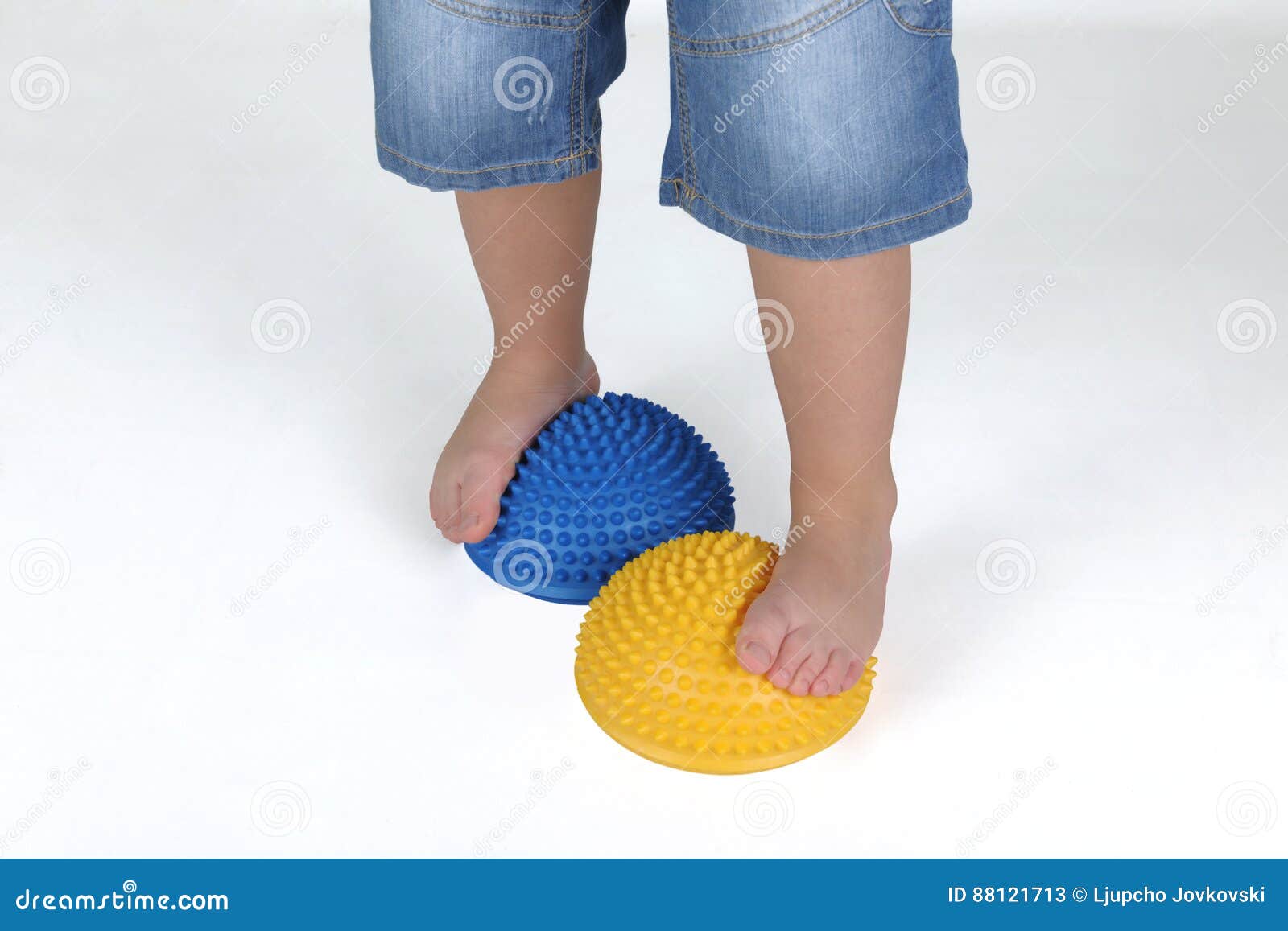 Corrective Exercises for Children with Flat Feet Stock Image - Image of ...