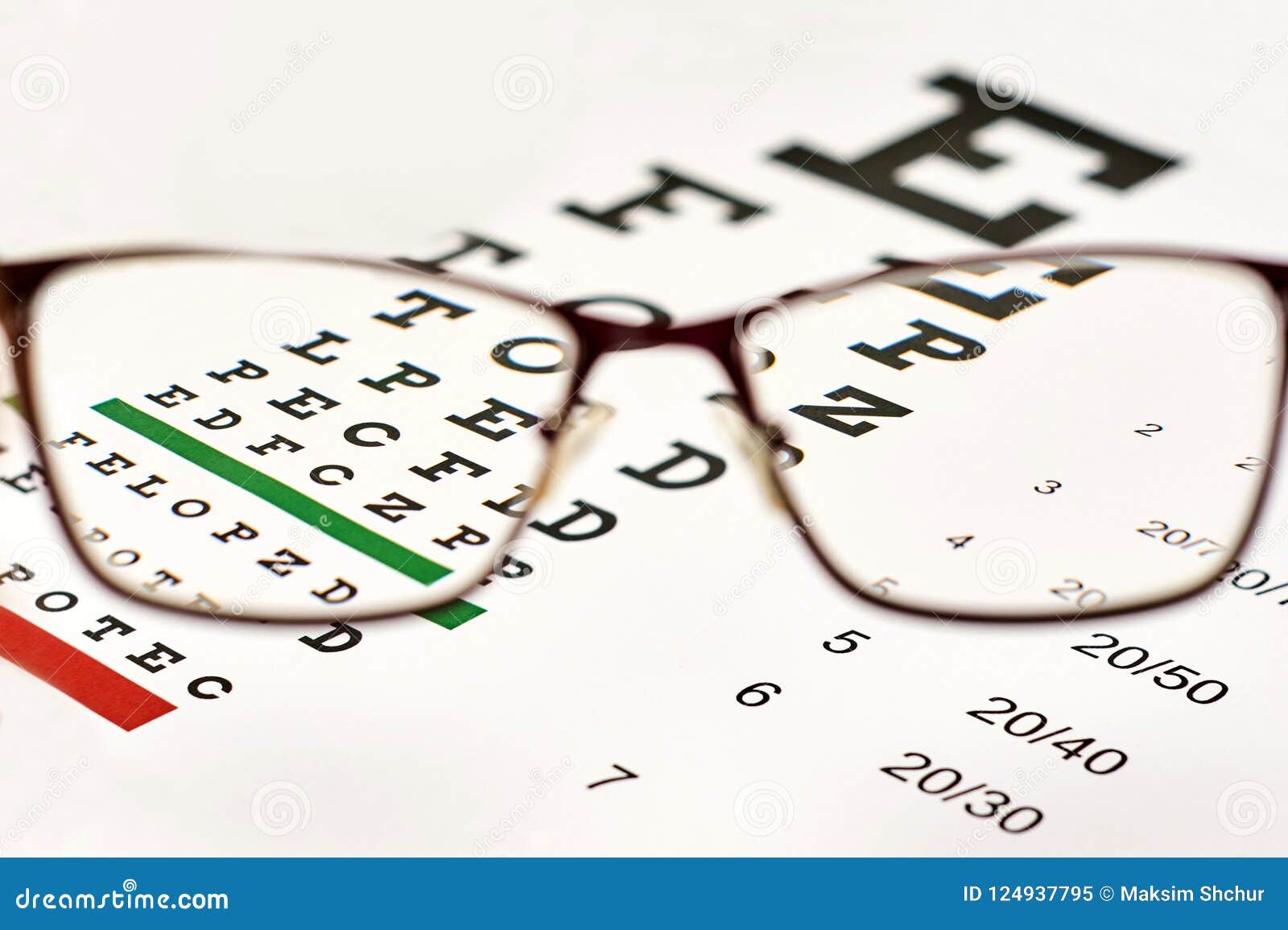 Corrective Glasses And Spreadsheet Royalty-Free Stock Image ...