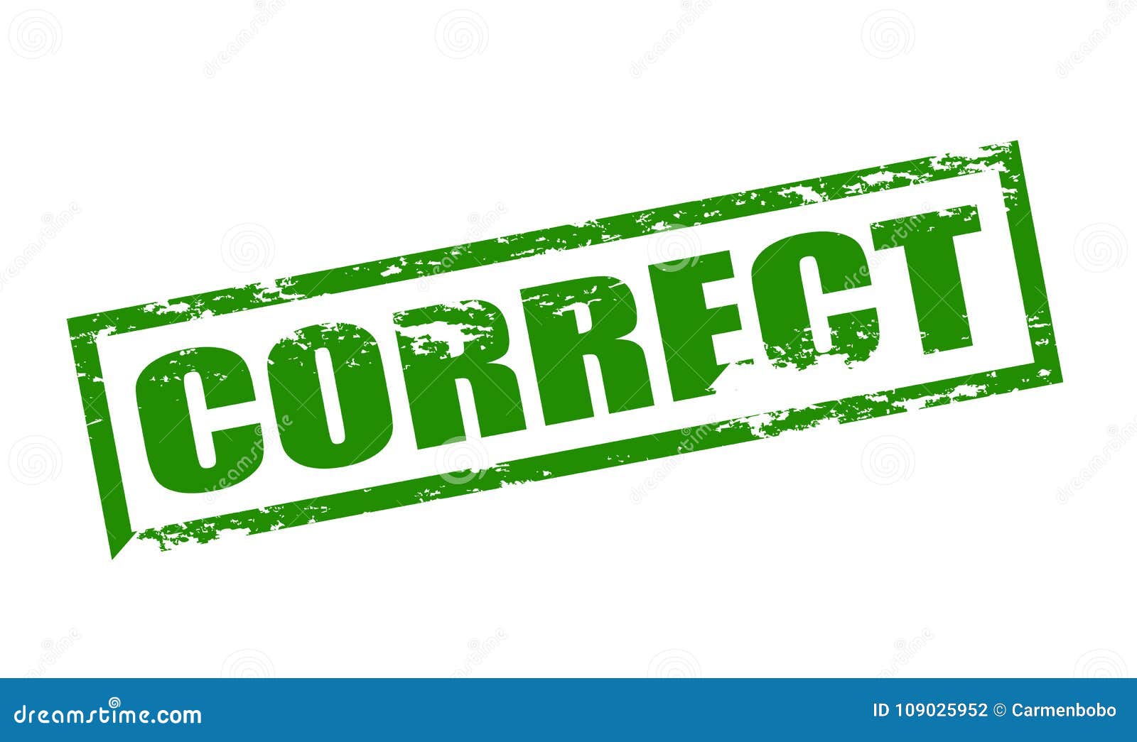 Correcto stock de ilustración. Ilustración de justo - 109025952