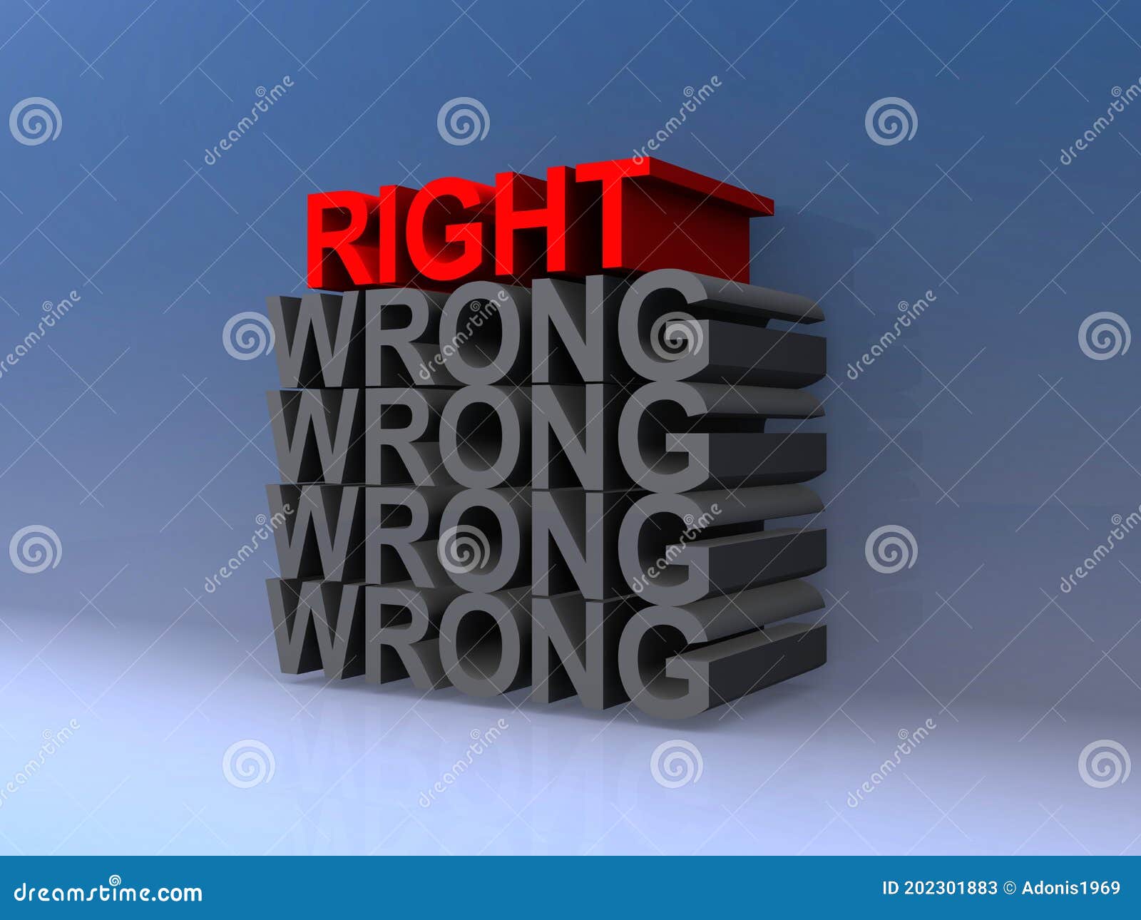 Correcto error en azul stock de ilustración. Ilustración de derecho ...